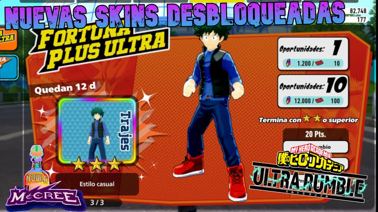 MY HERO ULTRA RUMBLE NUEVAS SKINS DESBLOQUEADAS - YouTube