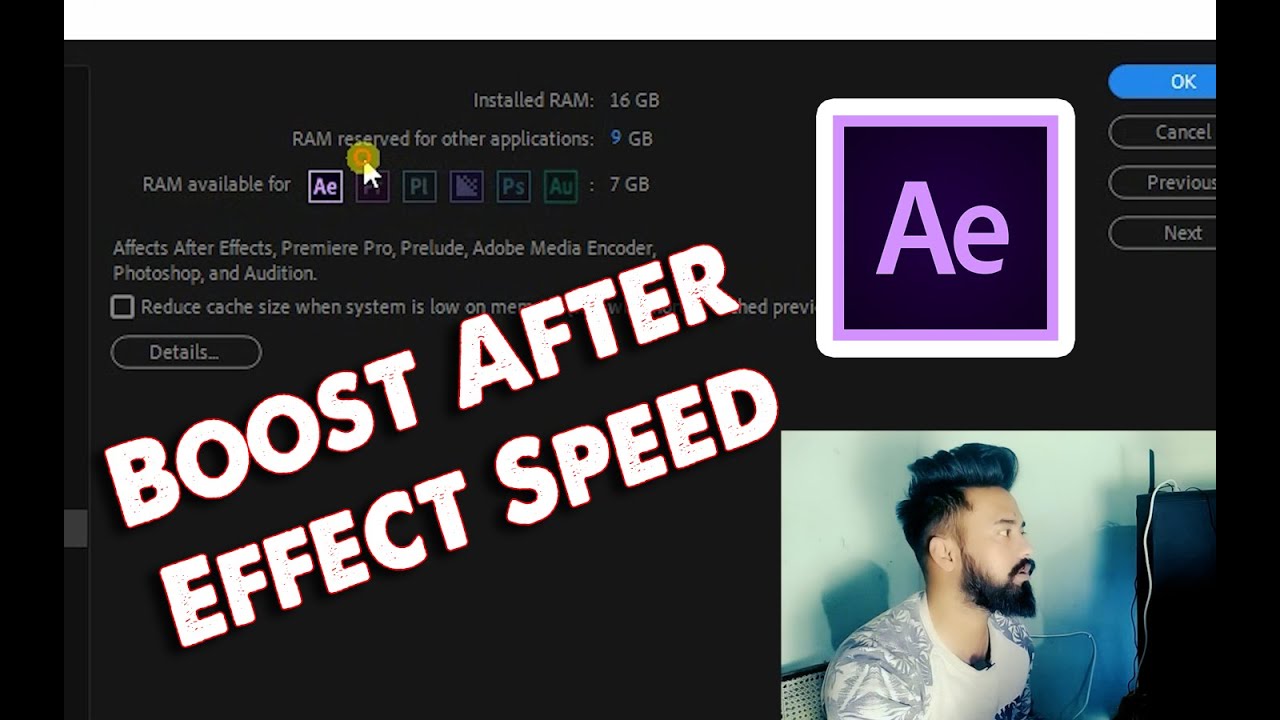 Boost After Effect Speed 10 times Faster - YouTube