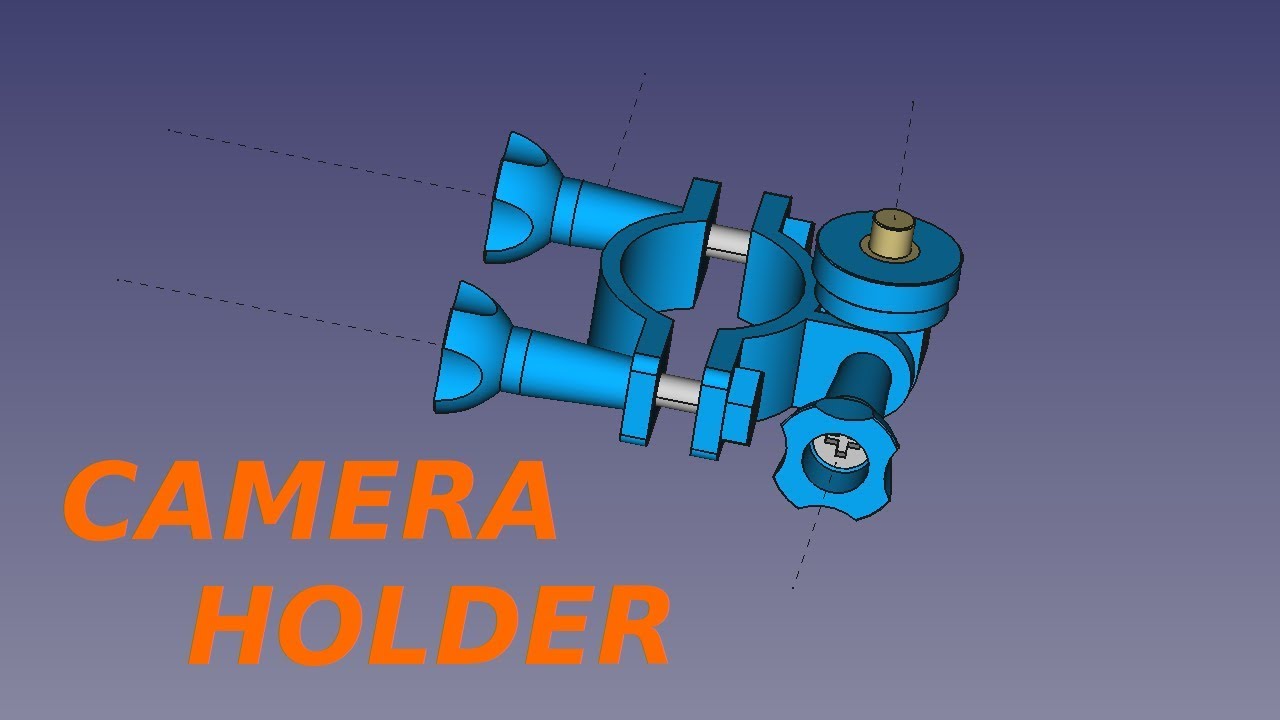 Freecad course – Camera holder; Exploded Assembly - YouTube