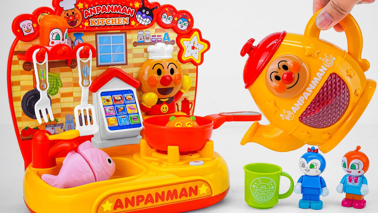 [🐰toy asmr🐰] Anpanman Kitchen toys ASMR Japanese Cooking Playset ...