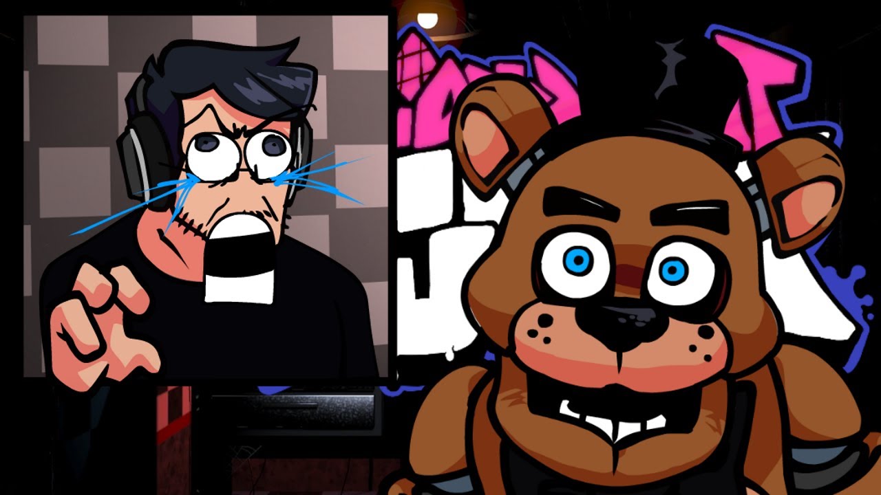 Friday Night Funkin' Markiplier VS. Freddy - BITE | An Ourple ...
