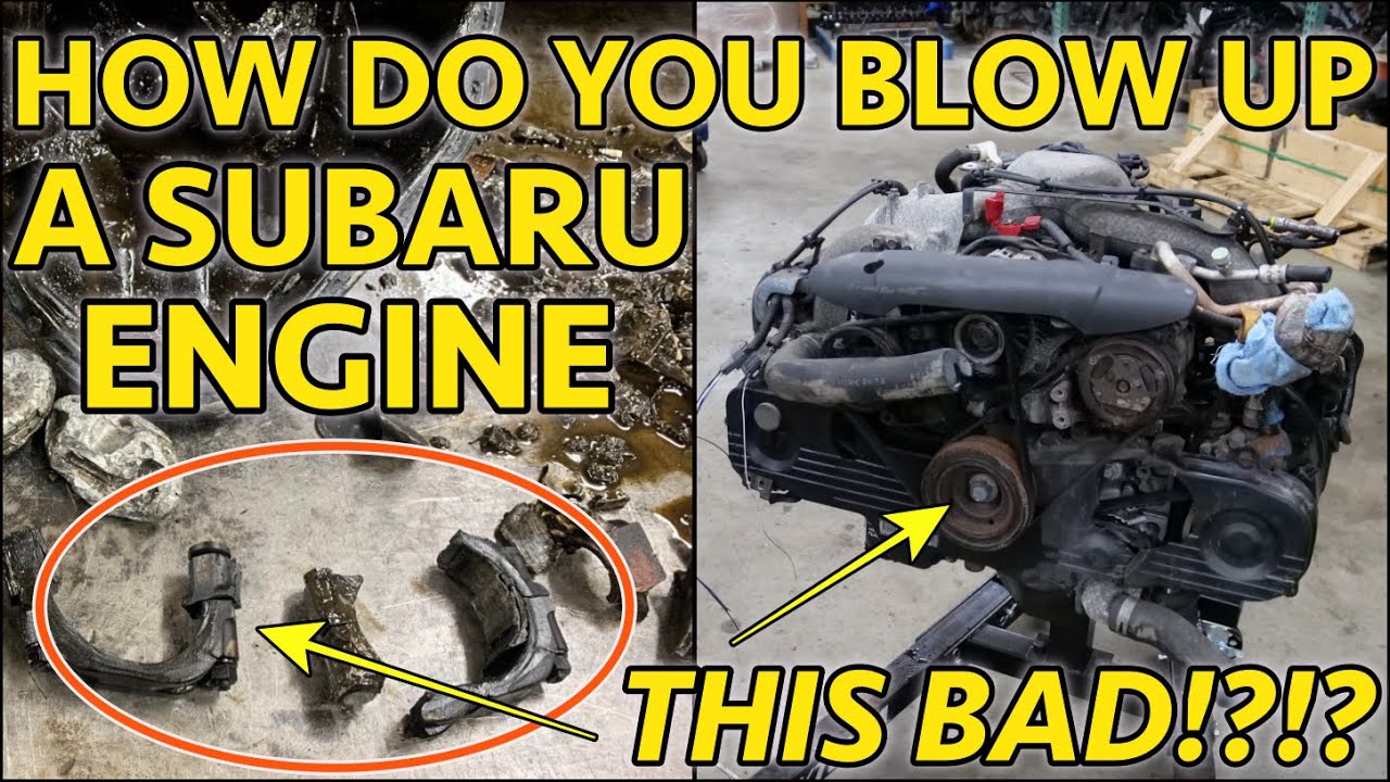 This ENTIRE Subaru Engine IS SCRAP! So Much Damage In A FORESTER? EJ253 ...
