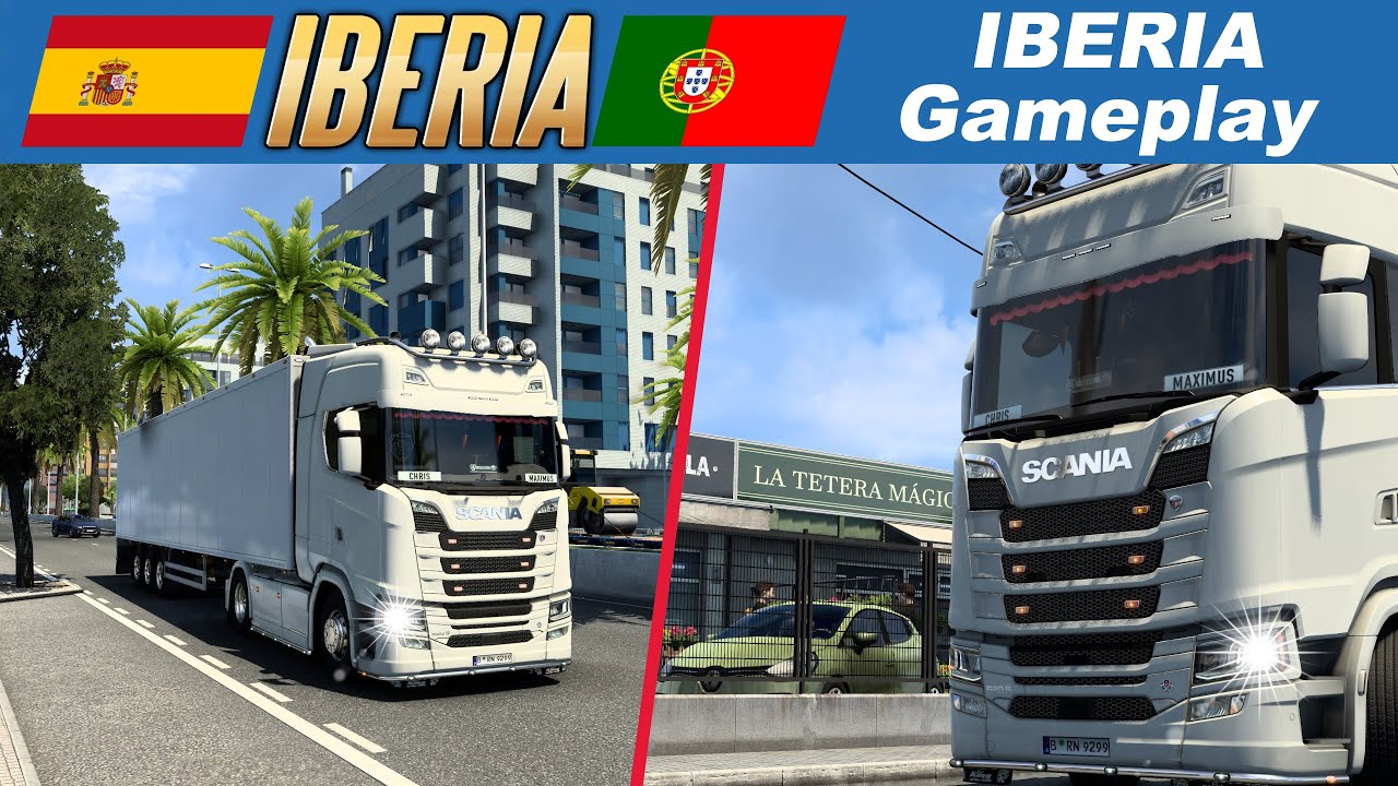 ETS2 IBERIA Gameplay - First Look Iberia DLC 🔴 LIVE I EURO TRUCK ...