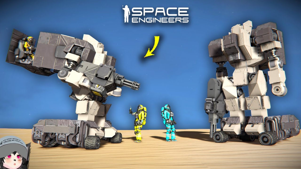 This Articulated Battle Mech is Tiny, Space Engineers - YouTube