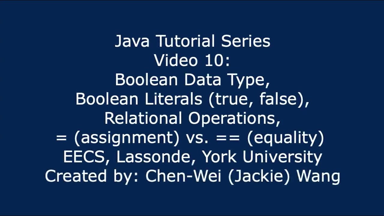EECS1021 Java Tutorial 10 - YouTube