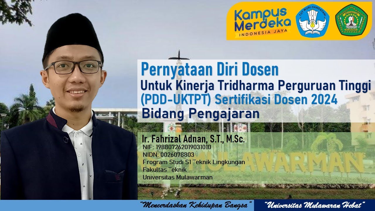 PDD-UKTPT Sertifikasi Dosen- Tahun 2024 Fahrizal Adnan-MK Satuan Proses - YouTube