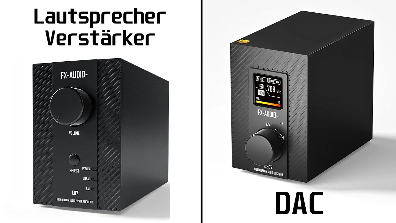 FX-Audio Lautsprecher AMP + DAC im Test | FX-Audio L07 & DS07 - YouTube