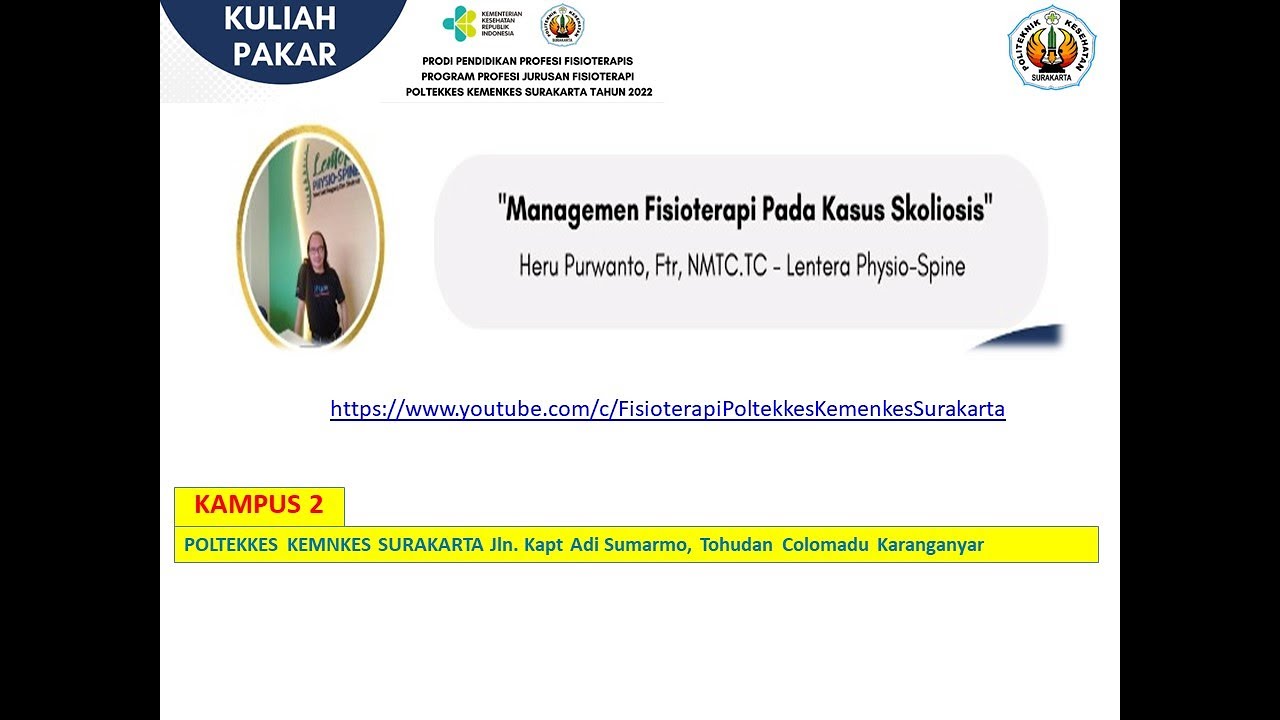 Manajemen Fisioterapi pada Skoliosis Oleh Heru Purwanto,Ftr - YouTube