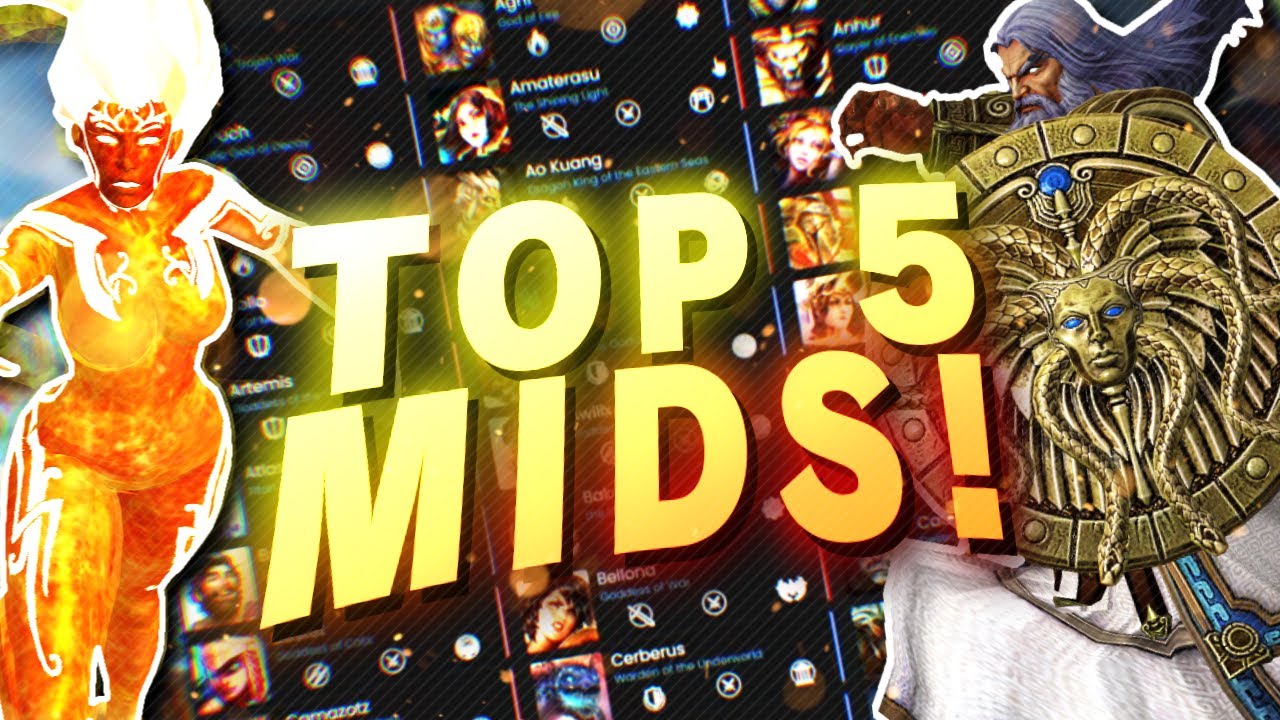 TOP 5 MID LANE GODS Patch 8.12 - YouTube