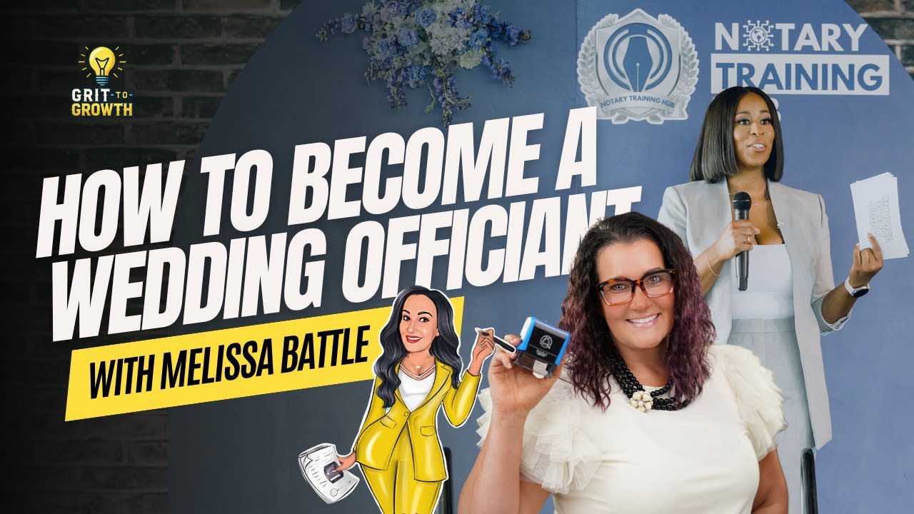 How to Become a Wedding Officiant with Melissa Battle - Notary Training ...