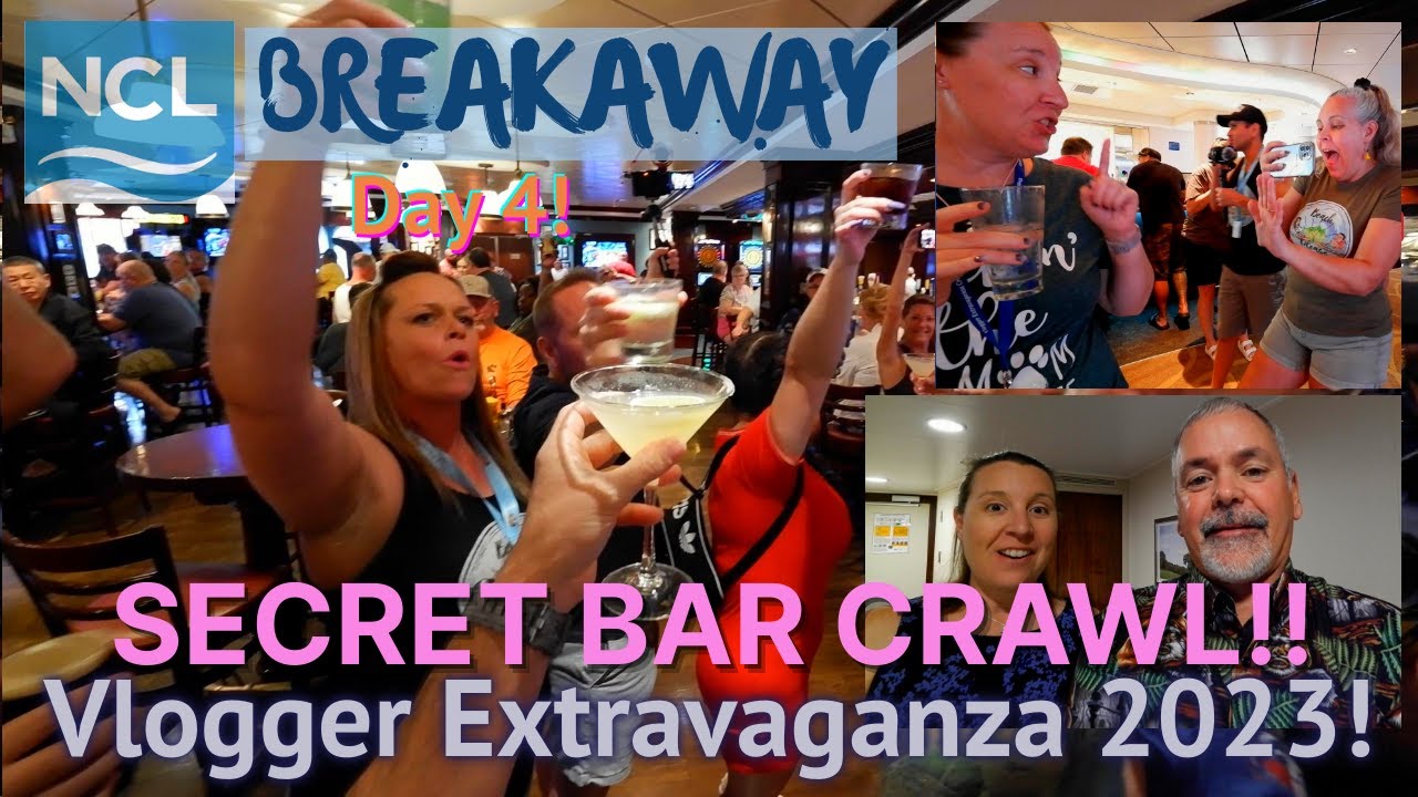 Norwegian Breakaway Day-4 | Bonus Sea Day - Vlogger Bar Crawl ...
