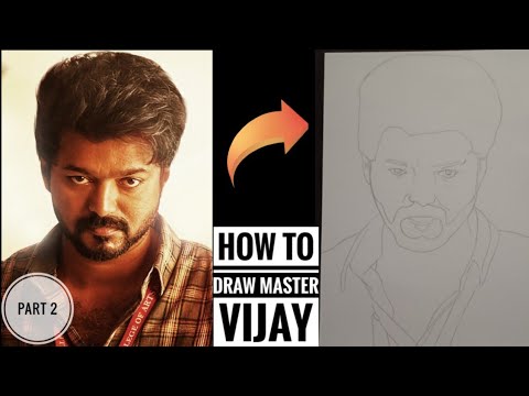 Master vijay outline drawing tutorial (part-2) /Drawing spot/ - YouTube