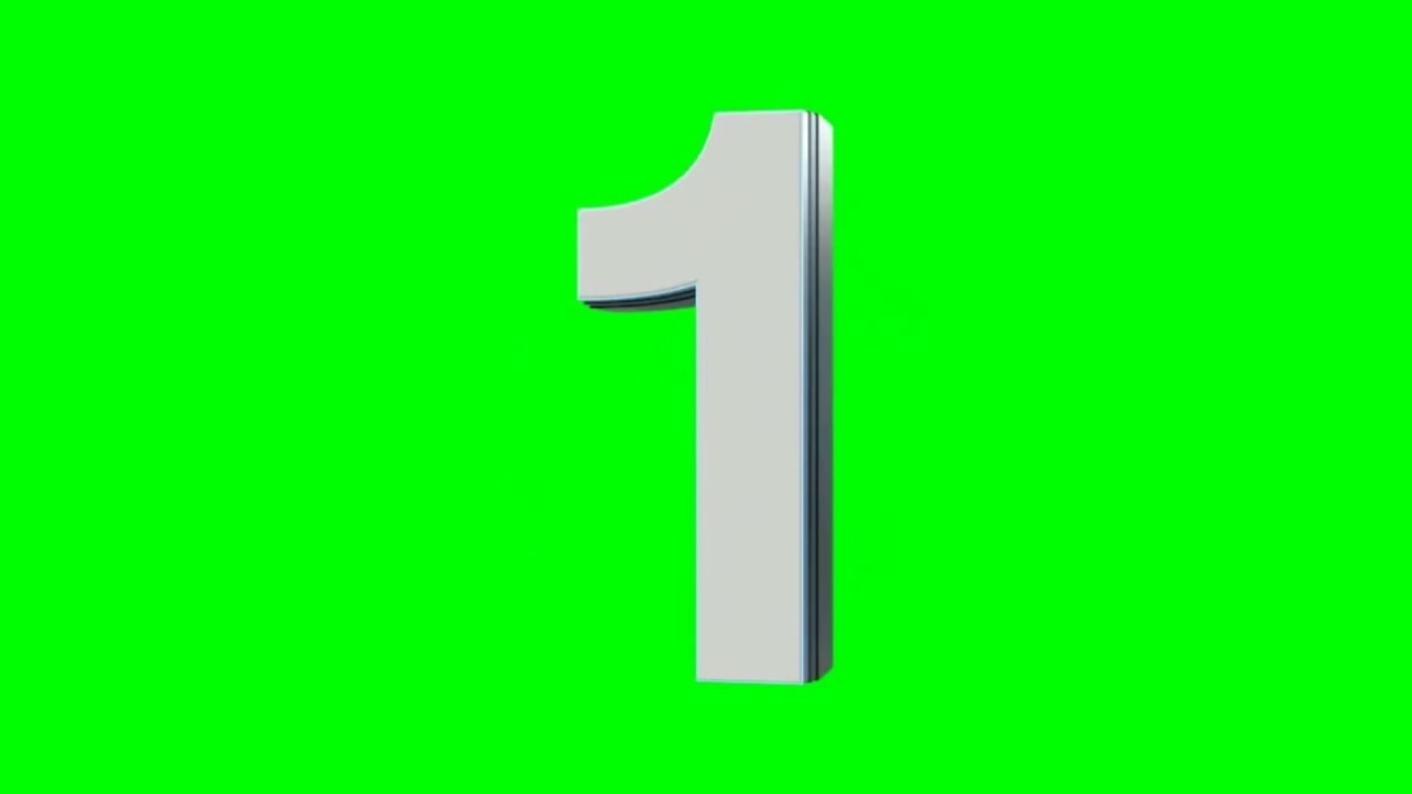 One number green screen hd vfx video just download no Copyright - YouTube