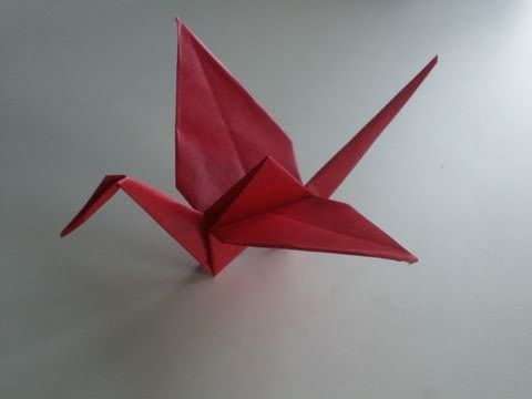 Origami-Anleitung: Kranich