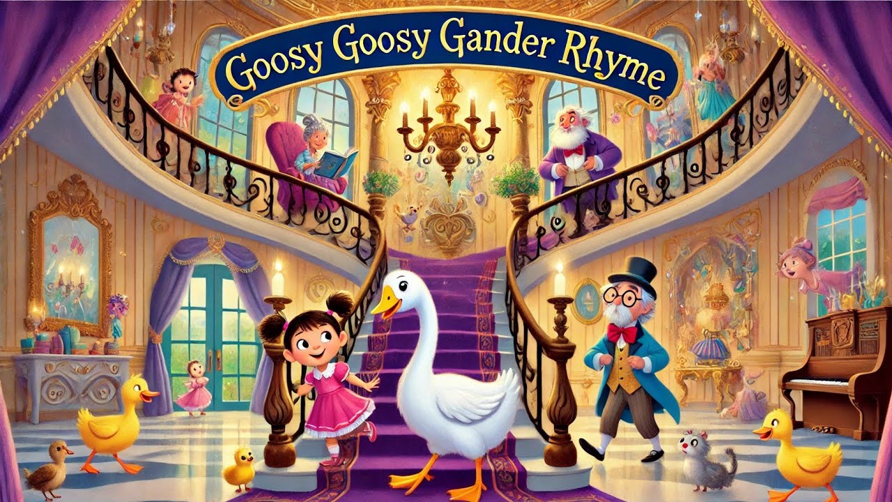Goosy Goosy Gander | Classic Nursery Rhyme for Kids | Fun Preschool ...