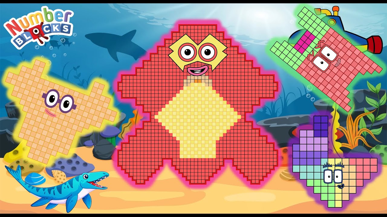 Numberblocks Puzzle Tetris Game 1322 ASMR UNDERSEA Fanmade Animation ...