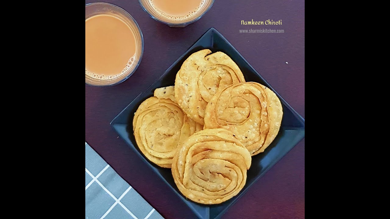 Namkeen Chiroti Recipe | Crispy Verki Poori | Tea Time Snacks - YouTube