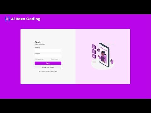 How to design amazing sign in Ui form html CSS 2024 #alrazacoding #signinfrom - YouTube