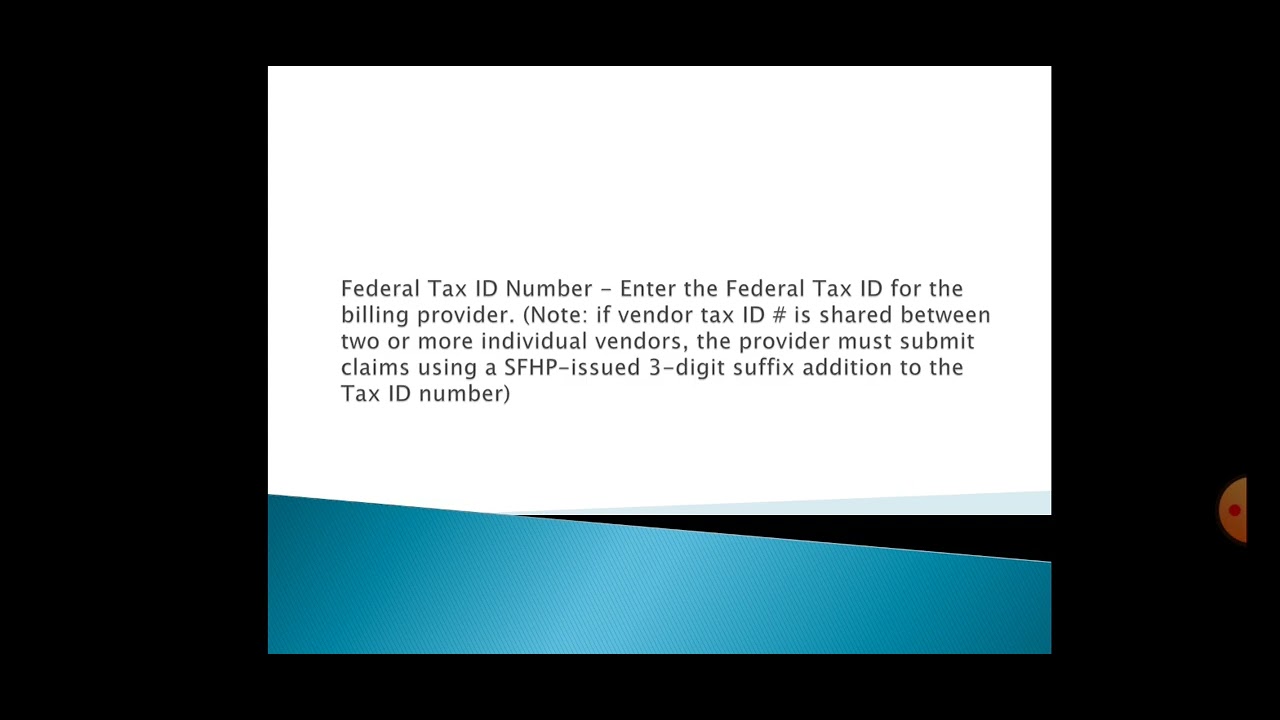 Instructions for submitting a CMS 1500 form to Insurance Box 25 - YouTube