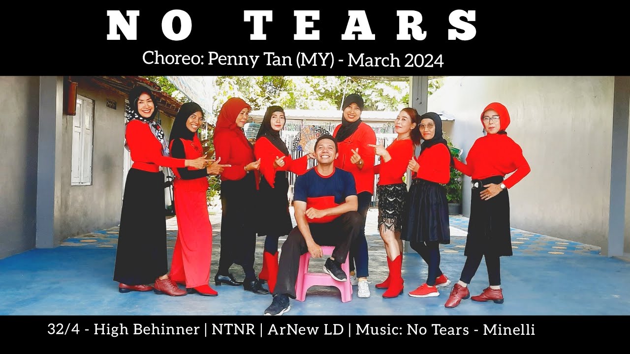 No Tears Line Dance | High Beginner | Penny Tan (MY) - YouTube