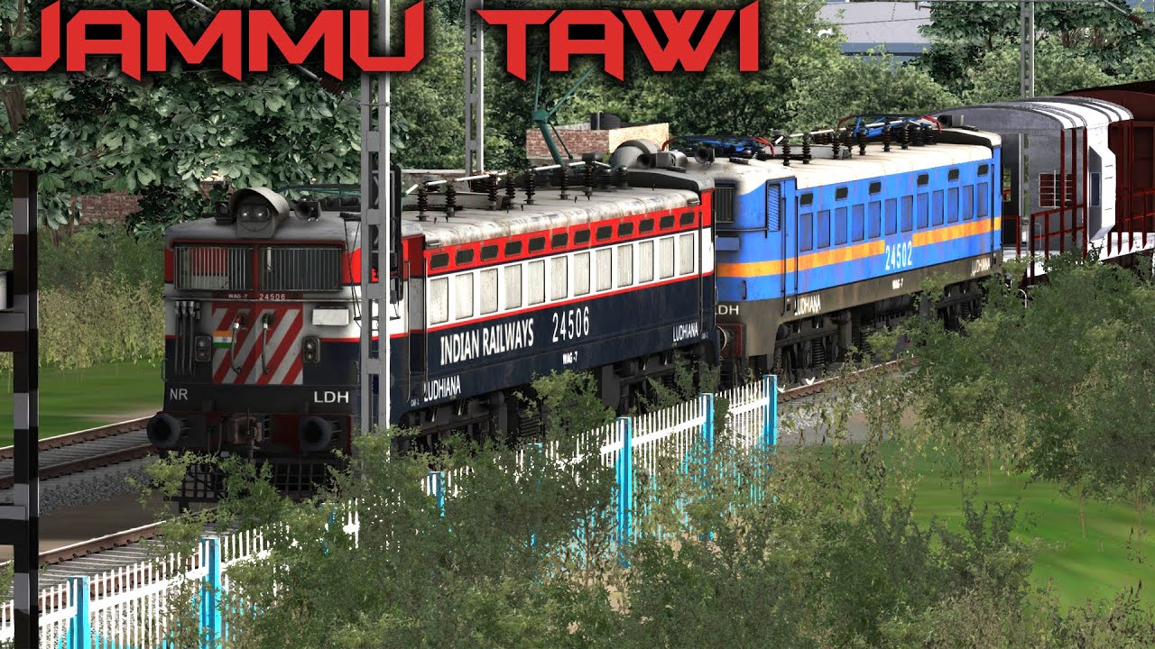 Pathankot-Katra line | WAG 7 Freight | FAST LINE GAMES | Train ...