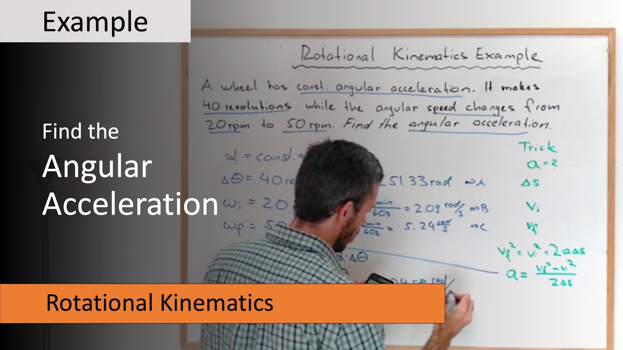 Rotational Kinematics Example - How to Solve a Rotational Kinematics ...