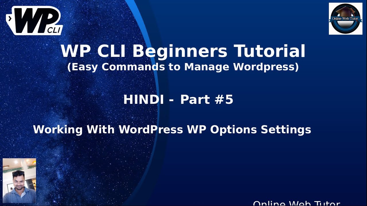 WP CLI Tutorials For Beginners in Hindi #5 Working with WordPress WP Options Table Settings ...