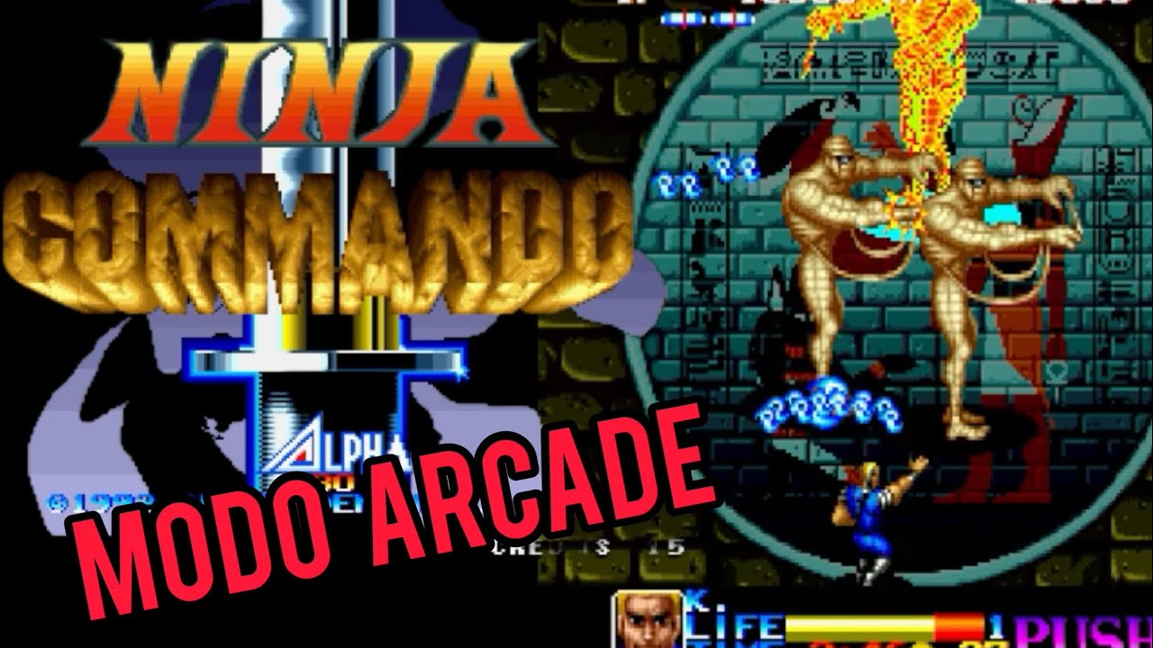 JUGANDO NINJA COMANDO Modo ARCADE | Maquinitas |Venciendo el Game # ...