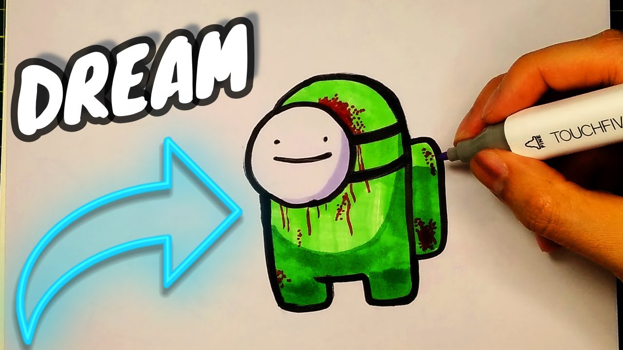 Como Dibujar A Dream De Among Us 馃槰 Facil Paso A Paso How To Draw Dream Among Us Cls Artz