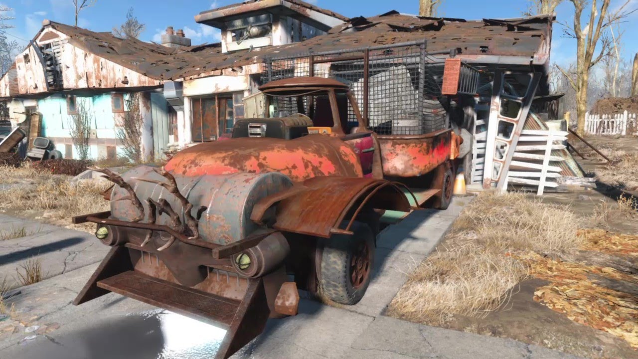 Fallout 4 - Modded PS4 - Survival Scavver's Sanctuary Scraphouse - YouTube