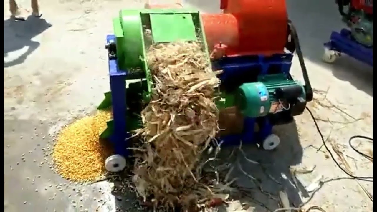 Corn Sheller Maize Shellers Mini Maize Thresher Machine - YouTube