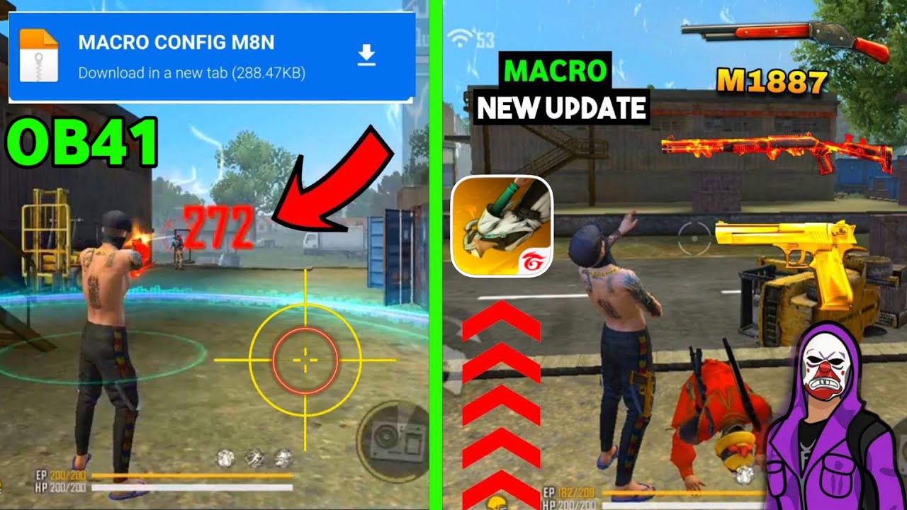 OB41 free fire headshot MACRO MOBILE 2023💯New Headshot File Free Fire ...