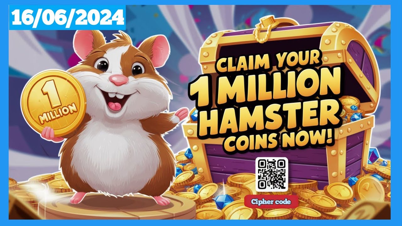 Hamster Kombat Daily Cipher Morse Code/ 16/06/2024 Claim 1000,000 Coins ...