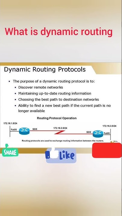 Purpose of Dynamic Routing | what is dynamic routing - YouTube