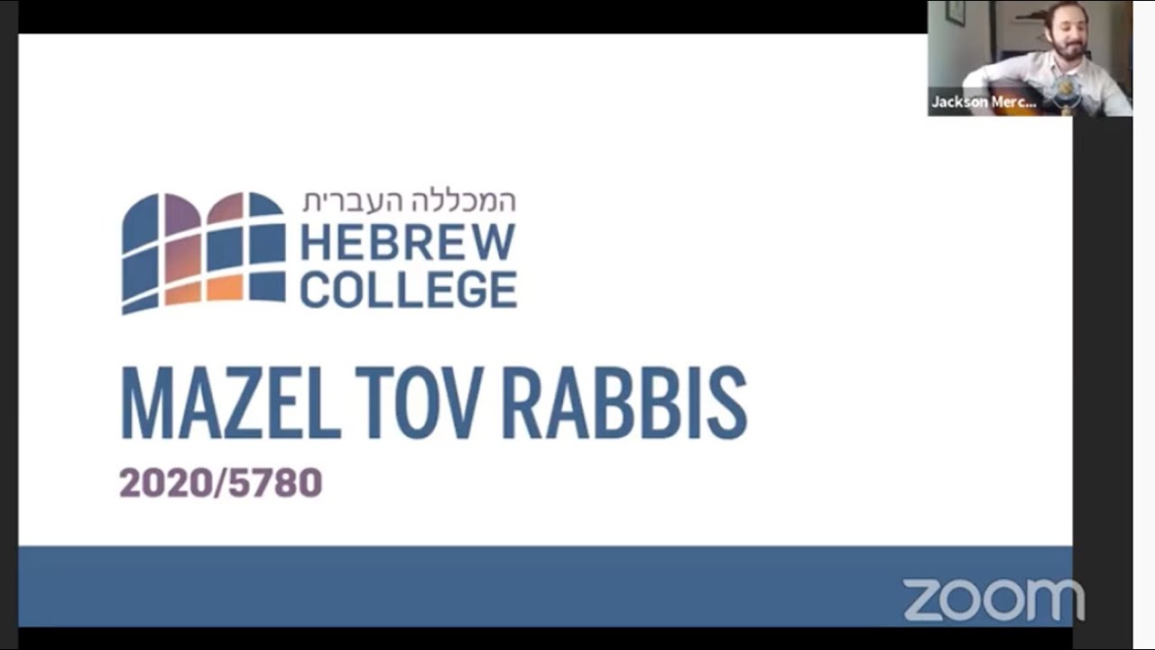 Hebrew College Rabbinical School Ordination 2020/5780 - YouTube