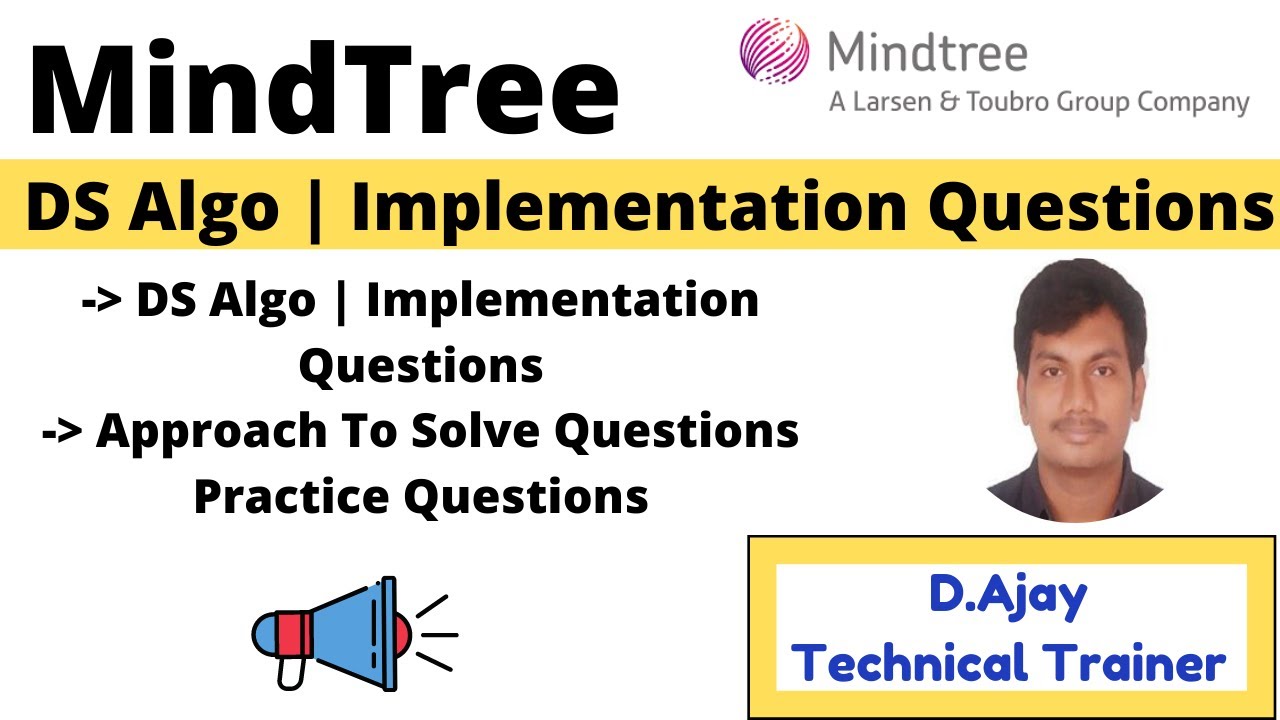 Mindtree Exam Preparation 2022 Ds Algo Implementation Questions Practice Coding