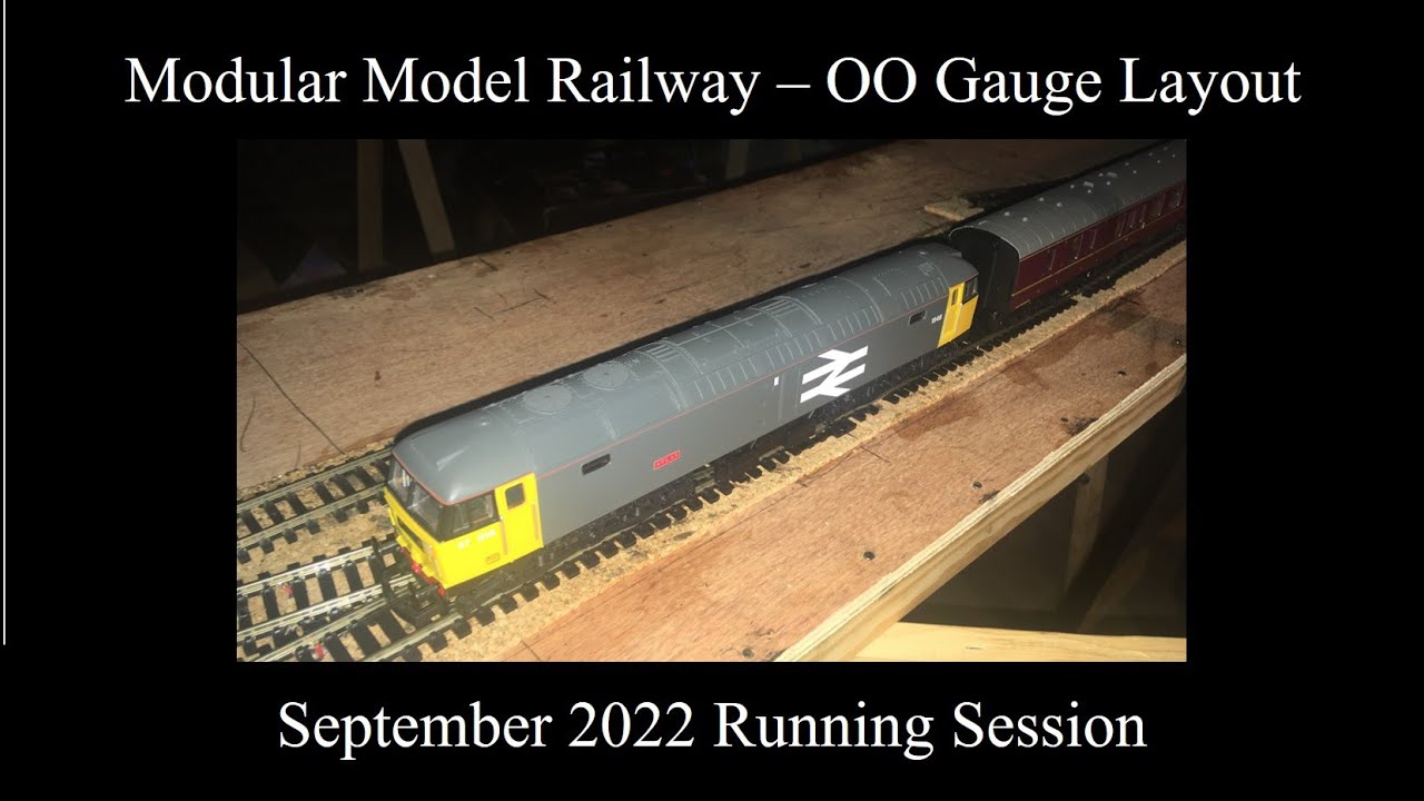 Modular Model Railway, OO Gauge - September 2022 Running Session - YouTube