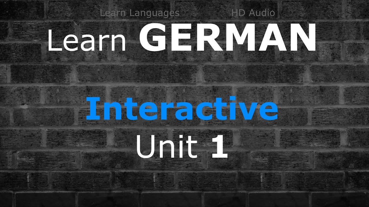 Learn German | Interactive Unit 1 | Q & A for small talk situations ...
