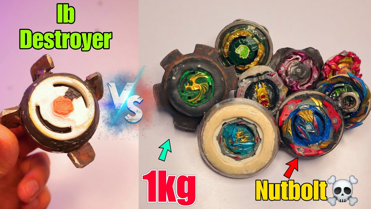 Ib Destroyer Nutbolt Vs Handmade Beyblade Battle | Really Good Beyblade ...