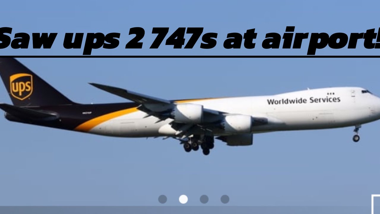 I saw two 747s and a MD-11 at the airport!! - YouTube