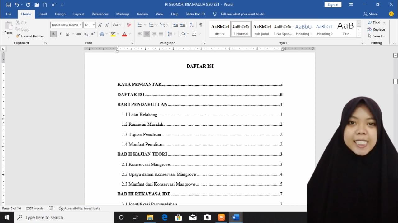 TUTORIAL MEMBUAT HALAMAN OTOMATIS, DAFTAR ISI OTOMATIS DAN SITASI ...