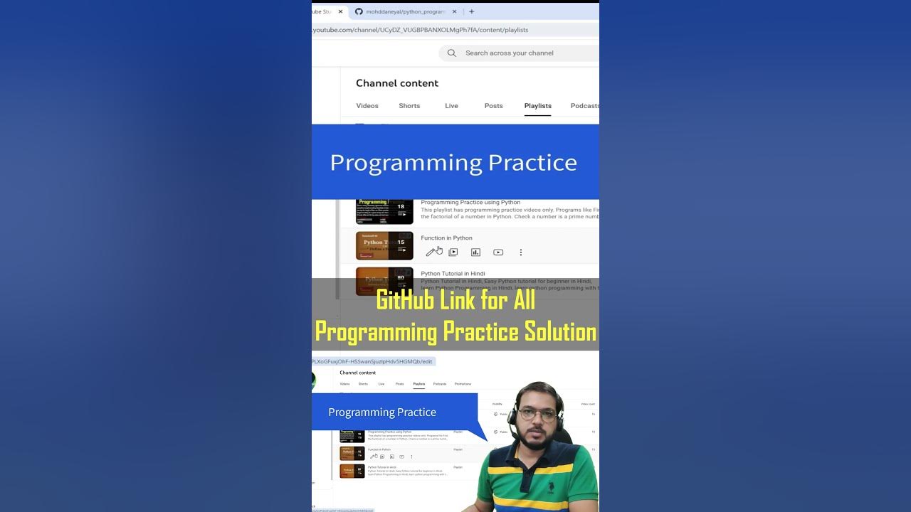 GitHub Link for all programming practice questions #codewithdaneyal - YouTube