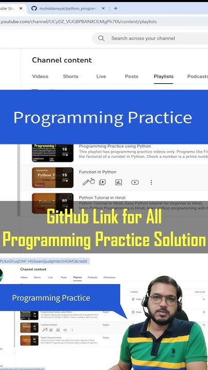 GitHub Link for all programming practice questions #codewithdaneyal - YouTube