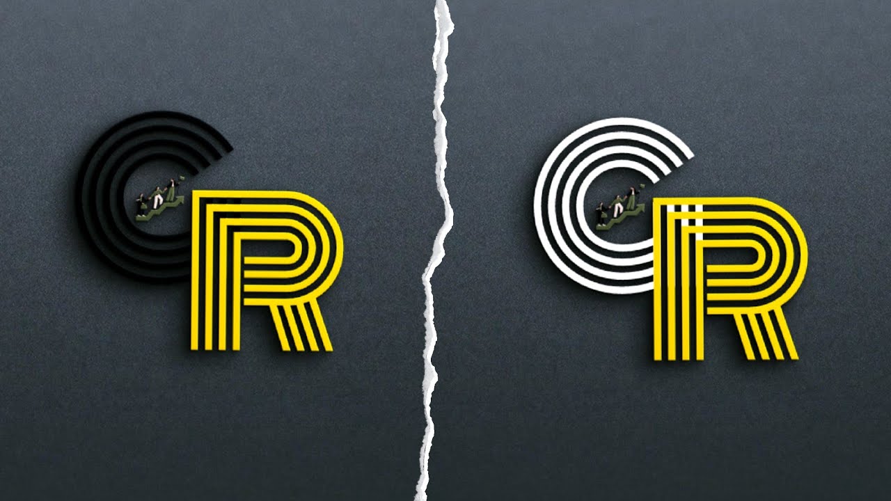 Easy Logo Design with Monogram for Beginners Using Canva and Photopea ...