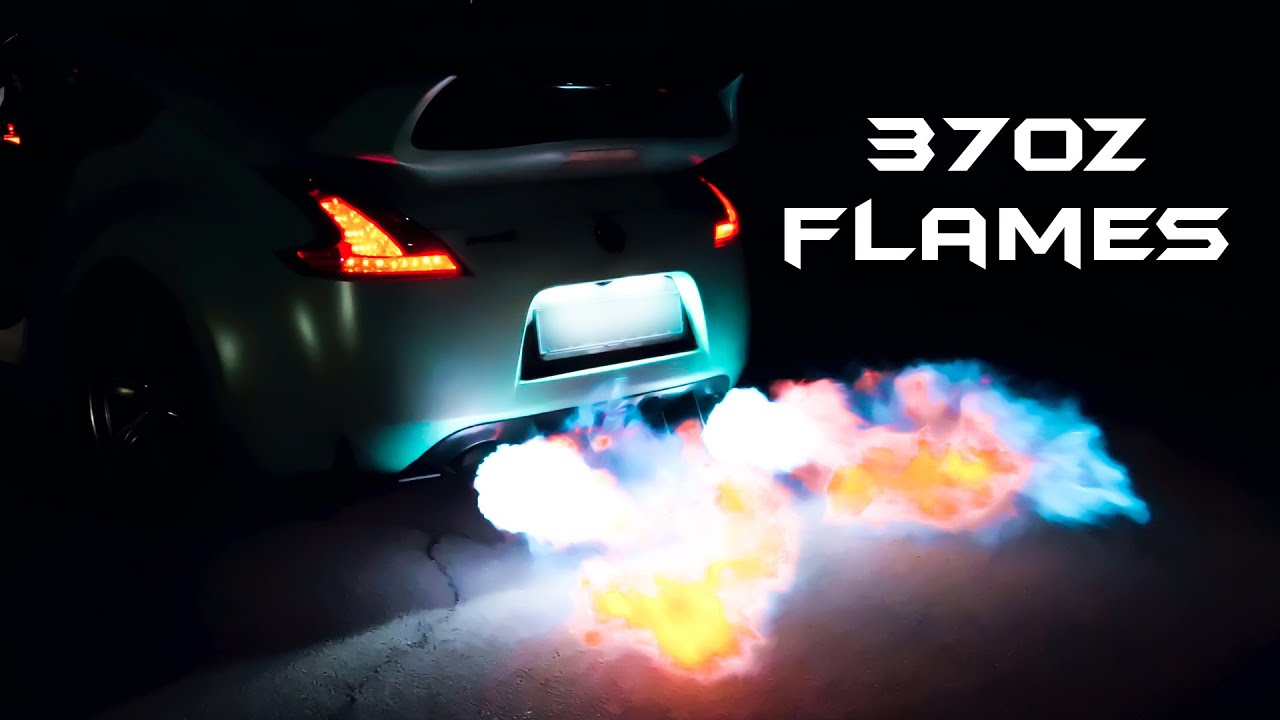 Nissan 370Z - Flames & SOUNDS After EcuTek TUNE - YouTube