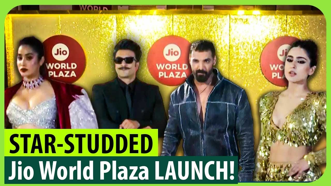Jio World Plaza red carpet launch: Celebs walk the ramp in style - YouTube