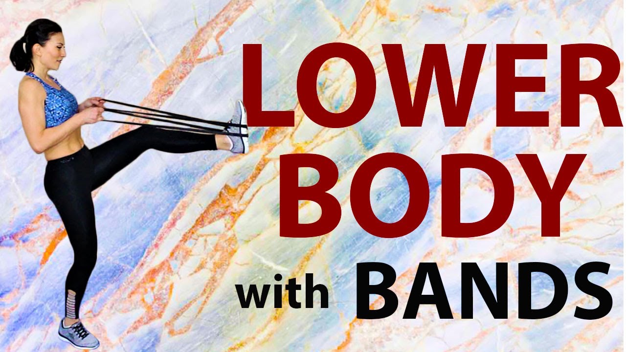 Lower Body Resistance Band Exercises - YouTube