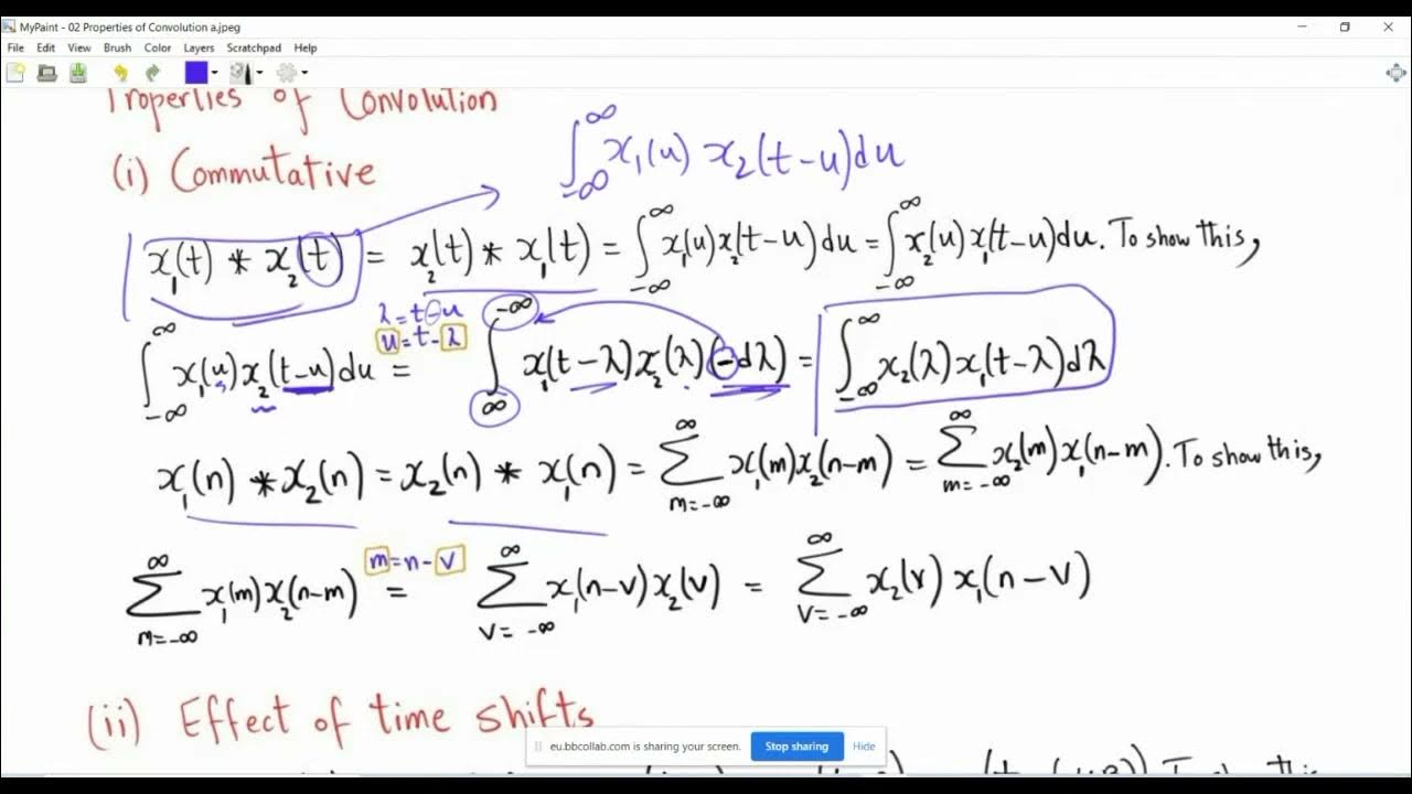 08 Properties of Convolution - Graphical Understanding of Convolution - Convolution of DT ...