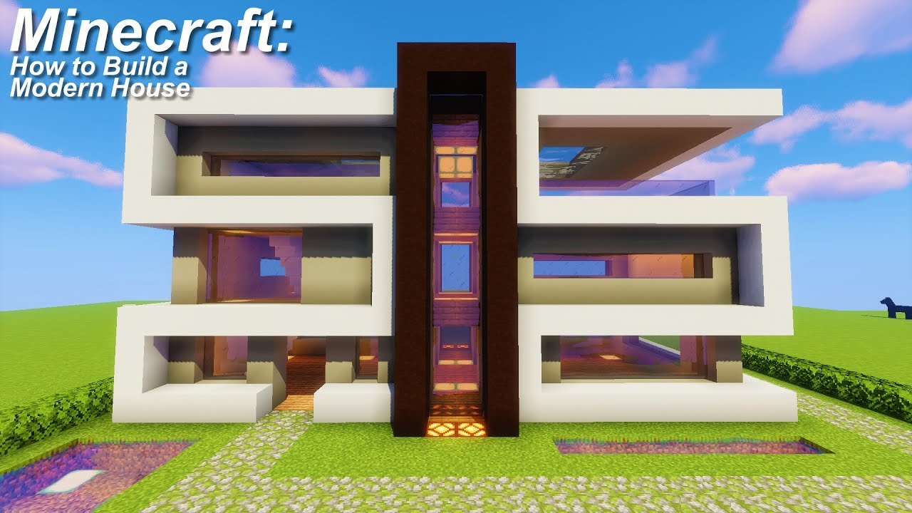 Minecraft: How to Build a Large Modern House Tutorial (#23) - YouTube