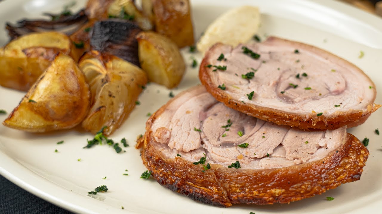 Roasted PORK SHOULDER with Vegetables | Our SECRET for a perfectly ...